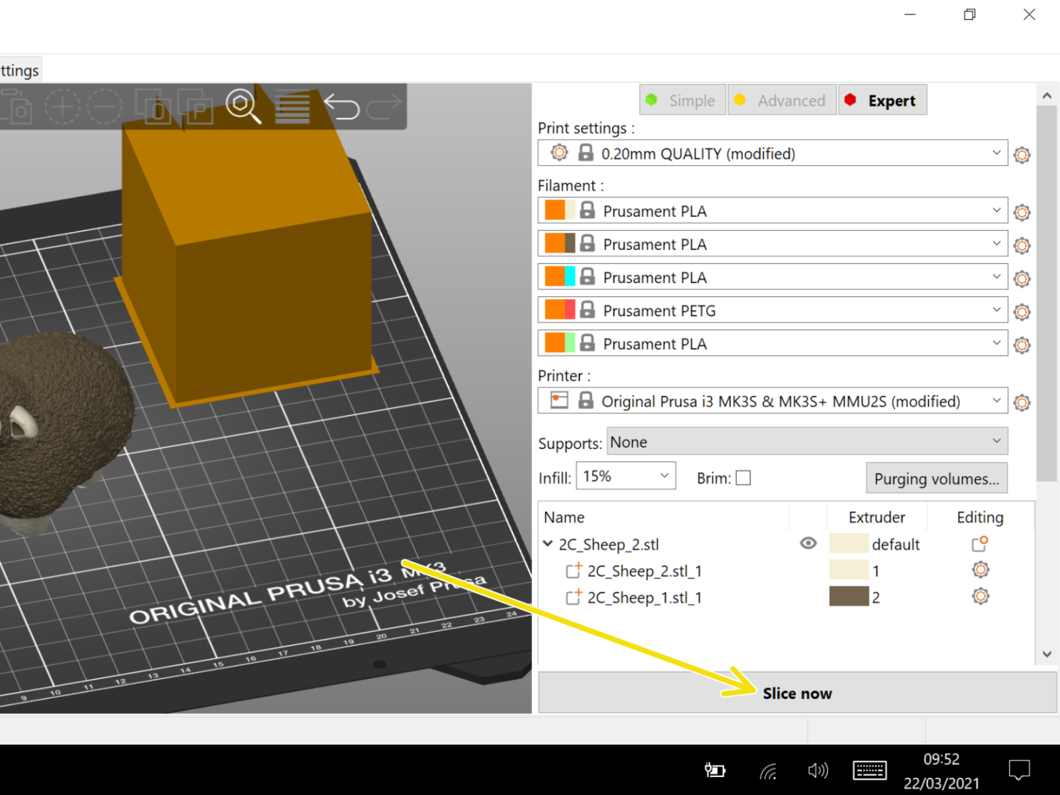 Préparation du G-code pour MMU2S | Prusa Knowledge Base