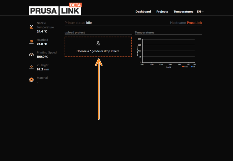 Printing on MK3/S/+ via PrusaLink | Prusa Knowledge Base