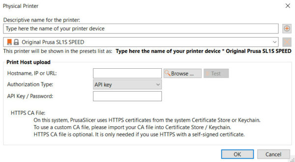 Connecting Original Prusa SL1/SL1S to PrusaSlicer | Prusa Knowledge Base