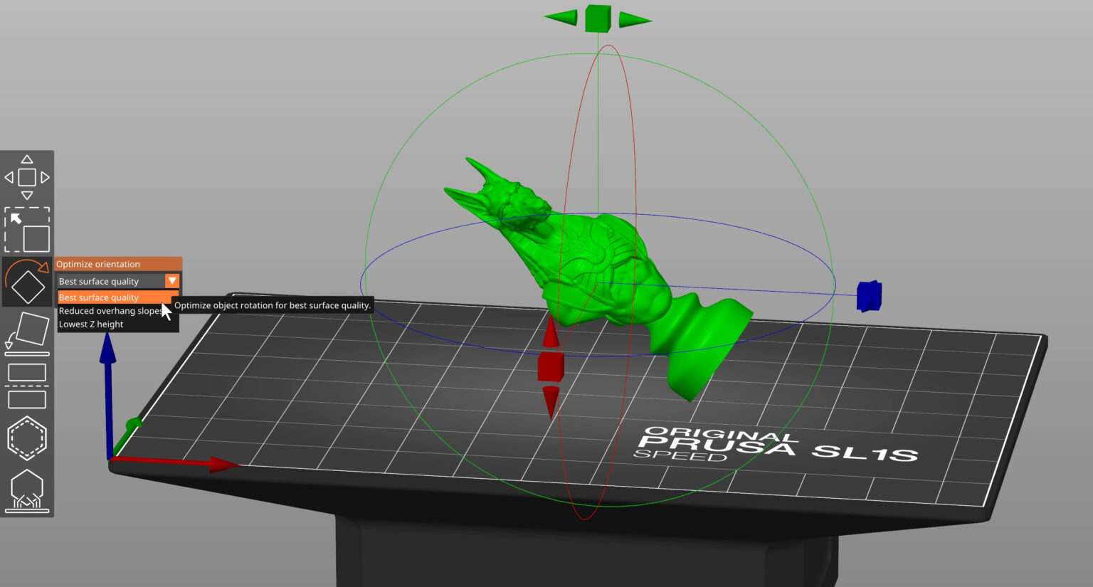 Object orientation | Prusa Knowledge Base
