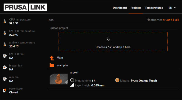 PrusaLink (SL1/SL1S) | Prusa Knowledge Base