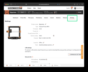 Sending files from PrusaSlicer to PrusaLink | Prusa Knowledge Base