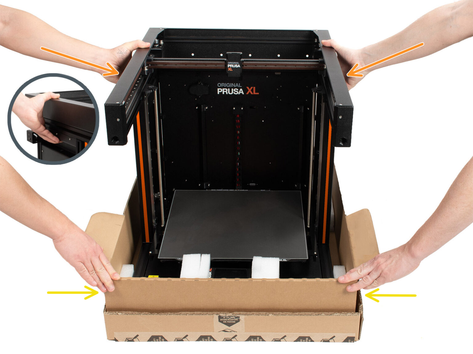 2B. Printer Unboxing | Prusa Knowledge Base