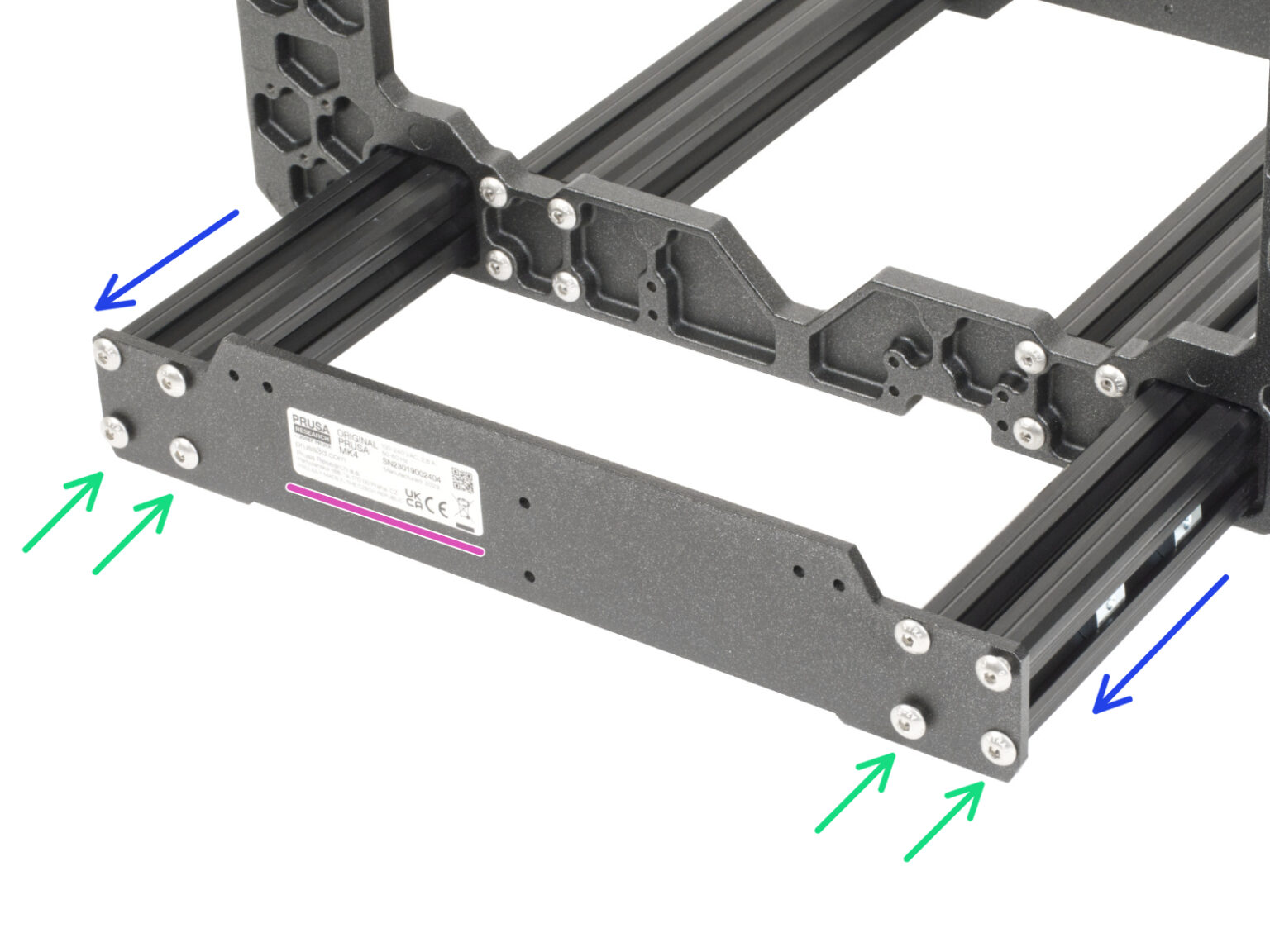 2. Frame assembly | Prusa Knowledge Base