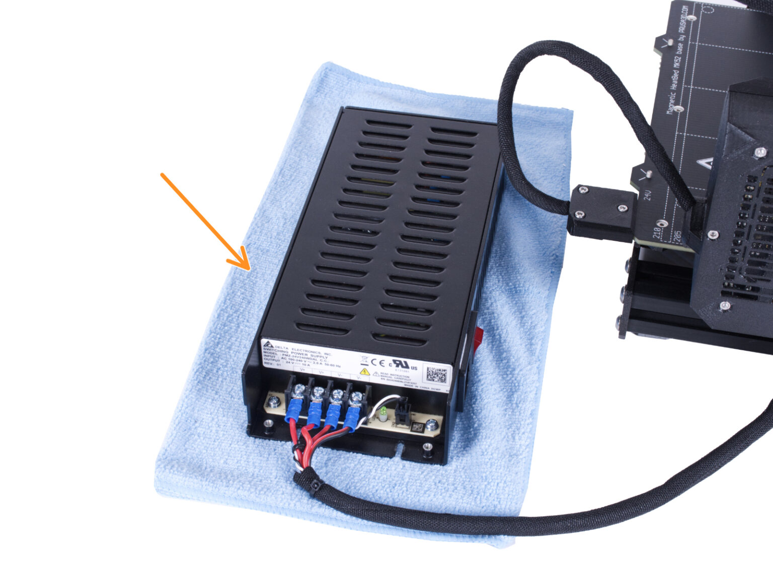 4C. Installing the printer (MK3S+ Black PSU) | Prusa Knowledge Base