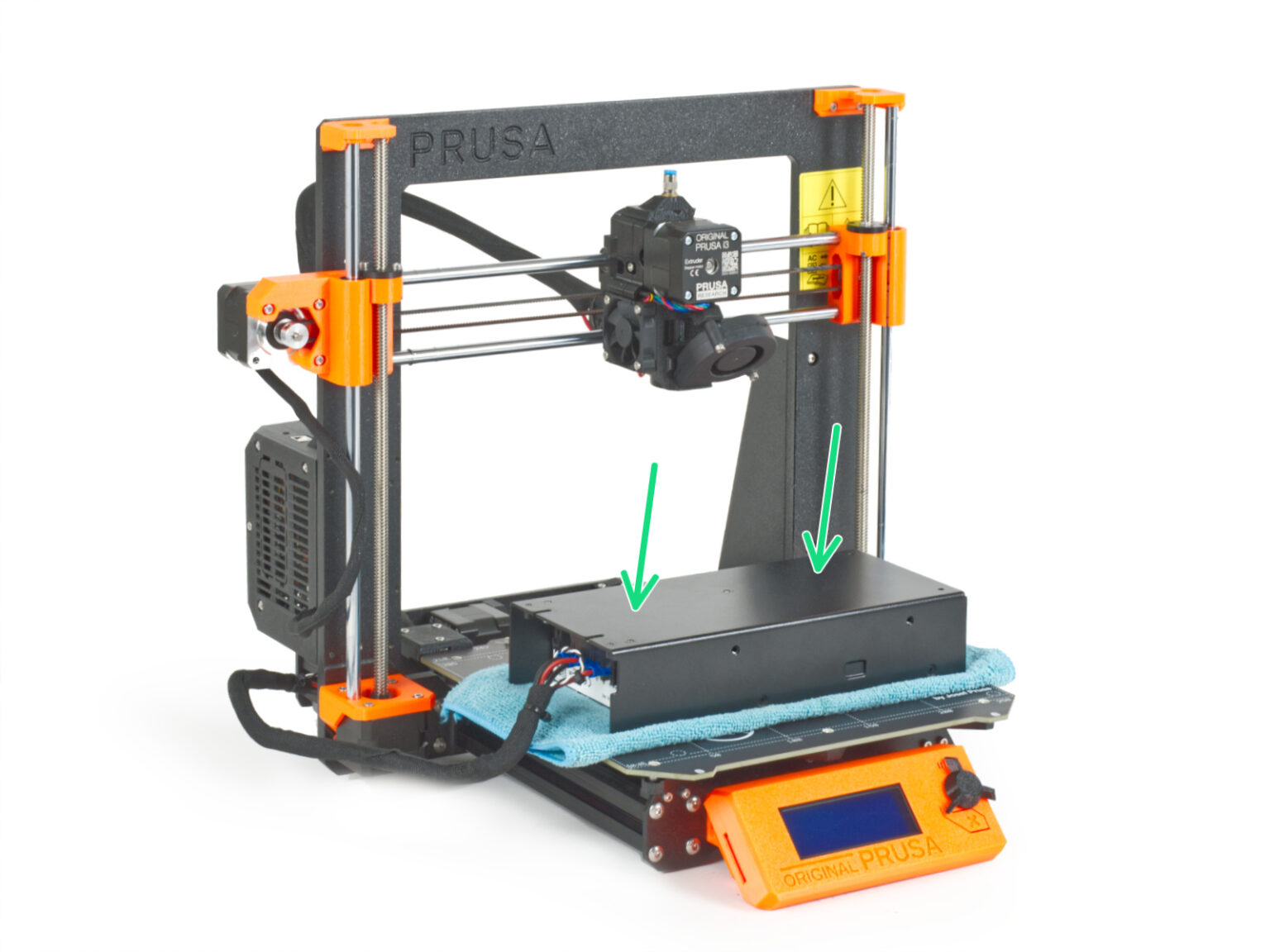 2C. Preparing the printer (MK3S+ Black PSU) | Prusa Knowledge Base
