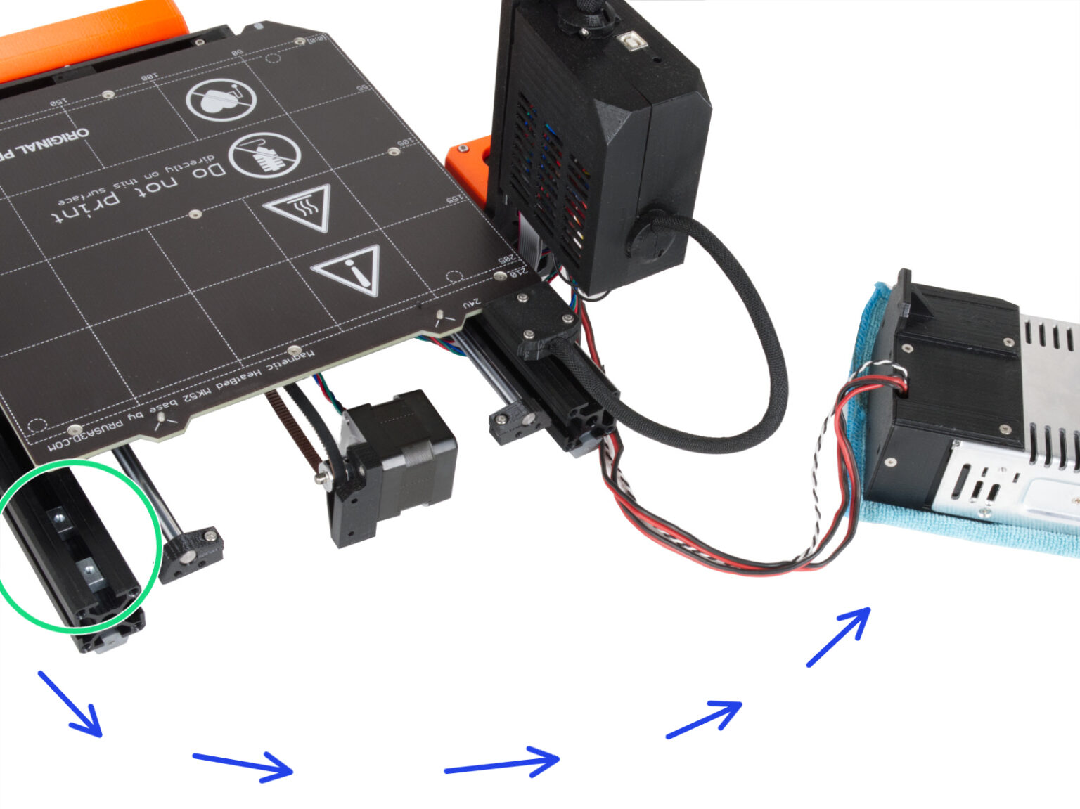 2D. Preparing the printer (MK3S+ Silver PSU) | Prusa Knowledge Base