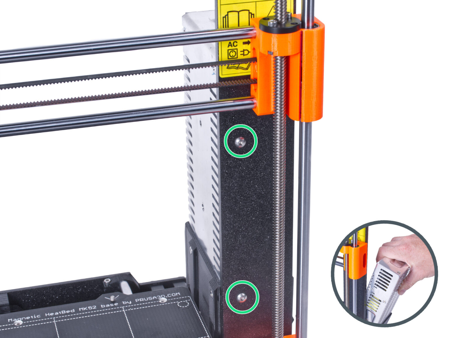 2D. Preparing the printer (MK3S+ Silver PSU) | Prusa Knowledge Base