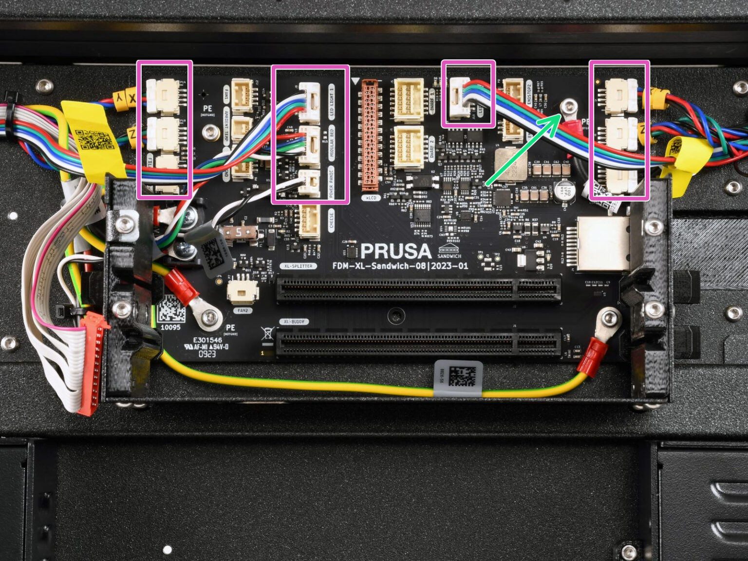How to replace the Sandwich Board (XL) | Prusa Knowledge Base