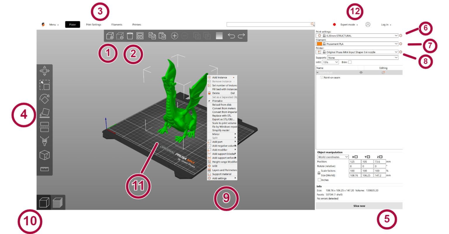 User interface | Prusa Knowledge Base