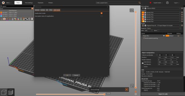 User interface | Prusa Knowledge Base