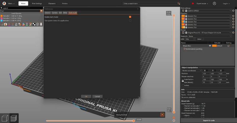 User interface | Prusa Knowledge Base