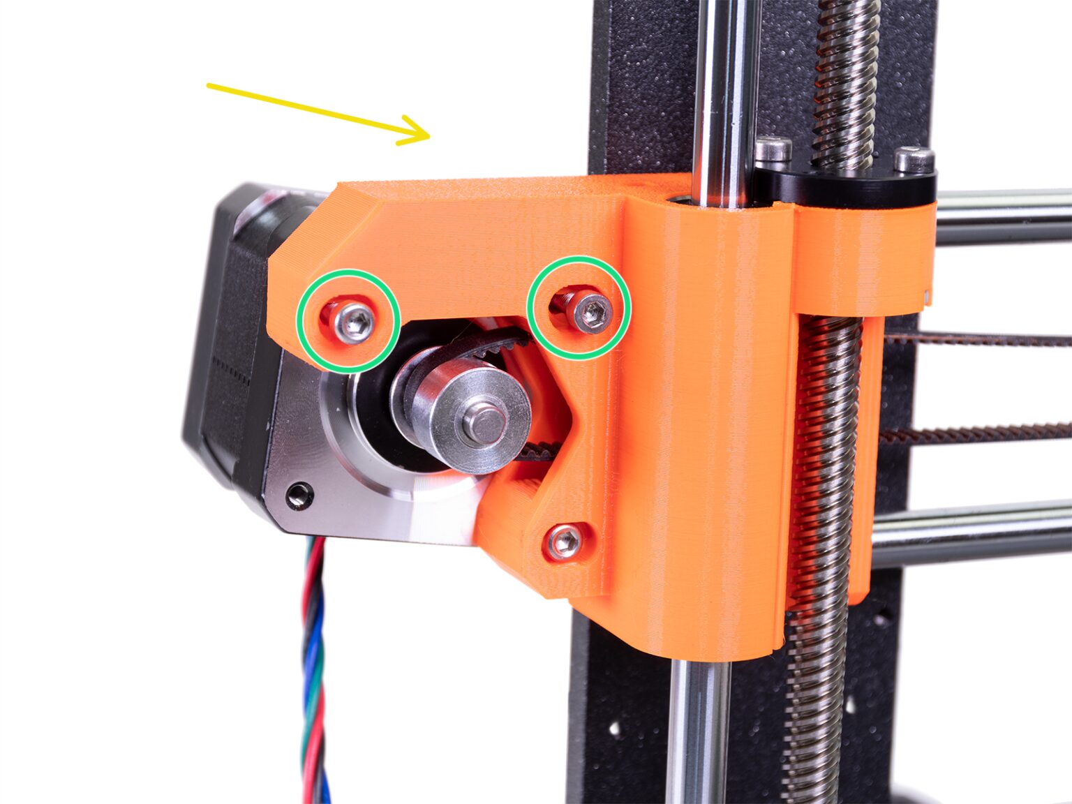Prusa Knowledge Base | 5. Zusammenbau der E-Achse