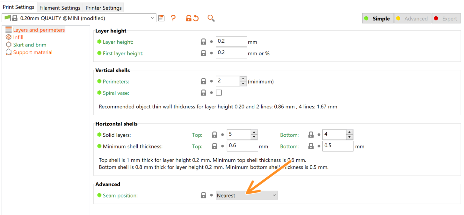 Seam position | Prusa Knowledge Base