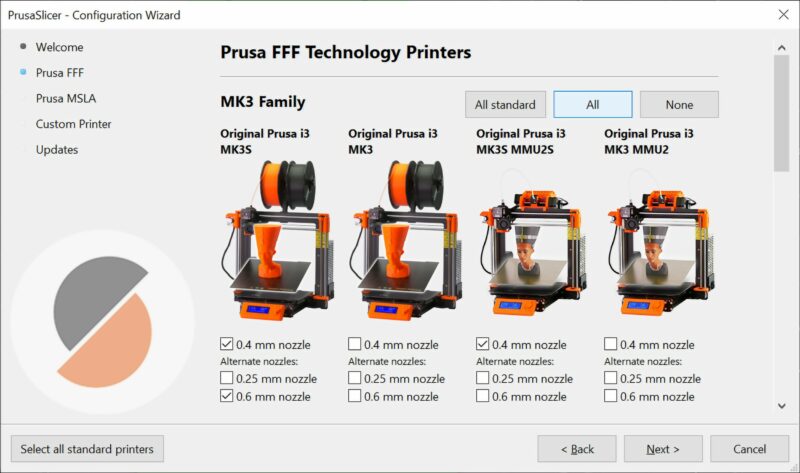 Configuration Wizard | Prusa Knowledge Base