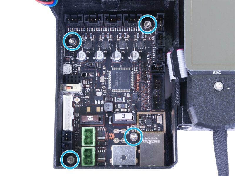 How to replace a Buddy control board (MINI) | Prusa Knowledge Base
