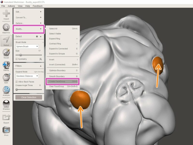 Splitting STL using MeshMixer | Prusa Knowledge Base