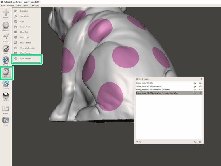 Splitting STL using MeshMixer | Prusa Knowledge Base
