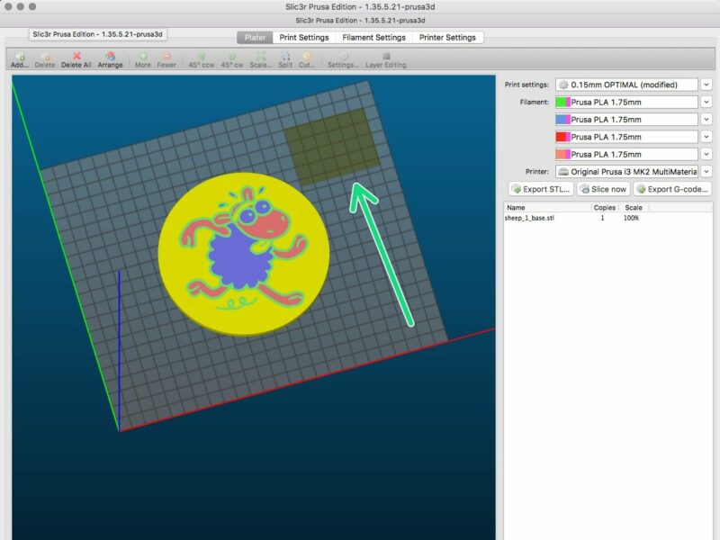 G-code preparation for MMU1 | Prusa Knowledge Base