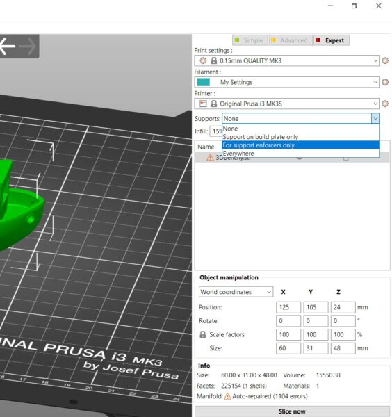Modifier-meshes: Custom supports and other magic | Prusa Knowledge Base