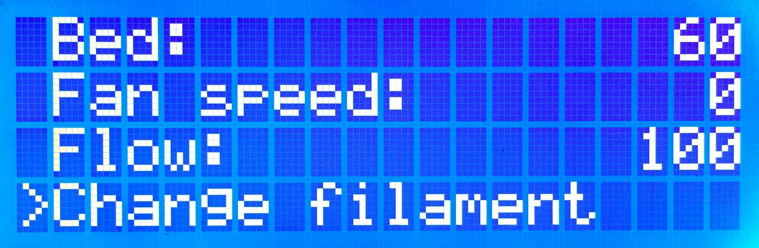Prusa Knowledge Base | Menù Regola